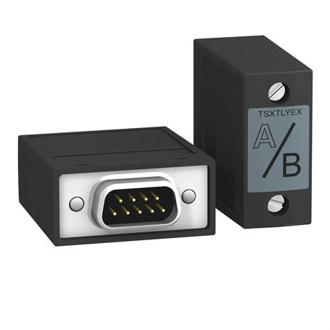 Black Schneider Tsxtlyex Line Terminator For Rack End Set Of 2 At