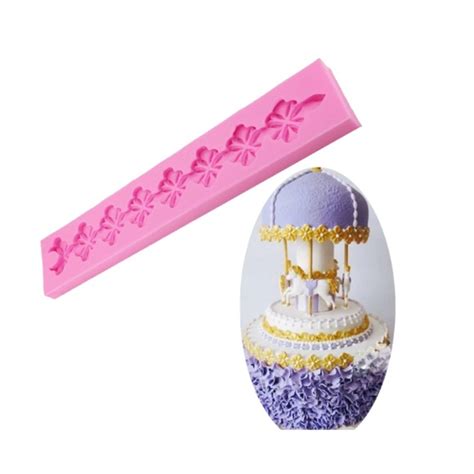 Molde de Silicone Cordão Floral para Biscuit e Confeitaria Elo7