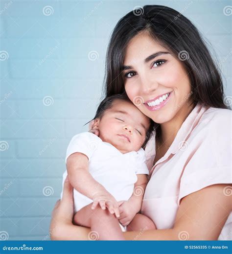 Happy Mother With Baby Stock Image Image Of Indoors 52565335