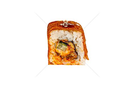 日本Maki卷玉子烧米饭紫菜鳗鱼黄瓜鳄梨辣酱芝麻对高清图片下载 正版图片504238696 摄图网