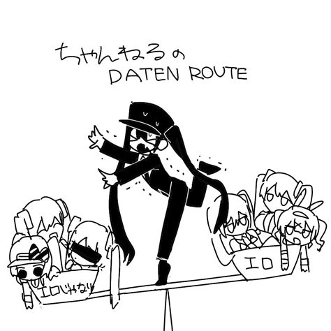 Hatsune Miku And Channel Vocaloid And More Drawn By Channel