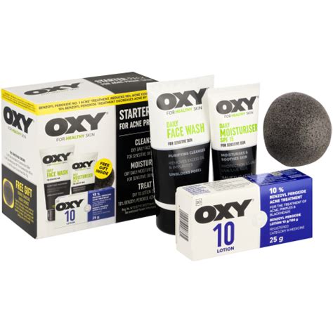 Oxy Starter Pack For Acne Prone Skin Clicks