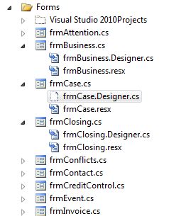 C Visual Studio Not Recognizing Form Designer Cs File Stack Overflow
