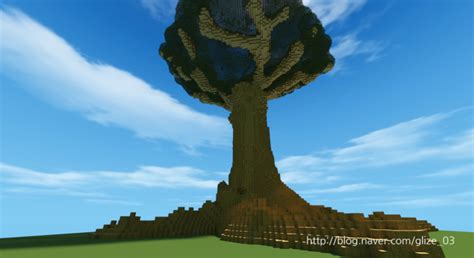 마인크래프트 건축 강좌 세계수 네이버 블로그