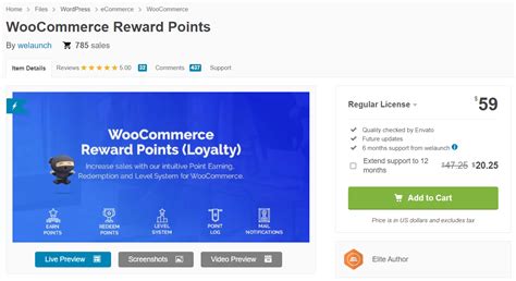 Woocommerce Reward Points