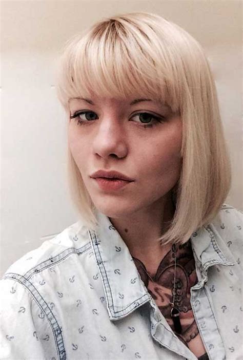 35 New Bob With Bangs Bob Haircut And Hairstyle Ideas Bob Hairstyles Straight Bob