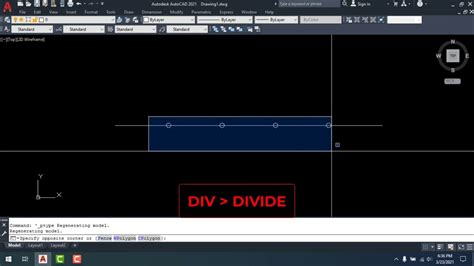 How To Use Divide Command In Autocad Civil 3d Youtube