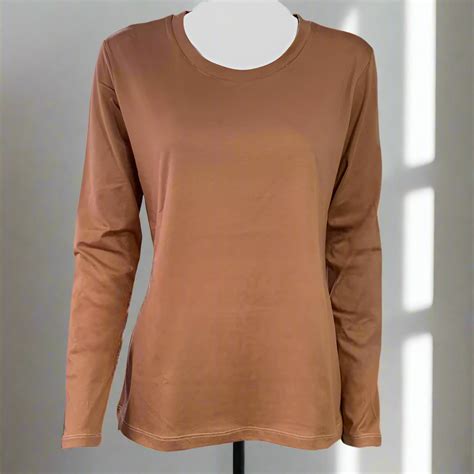 Womens Organic Cotton Long Sleeve T Shirt Theorganictshirt