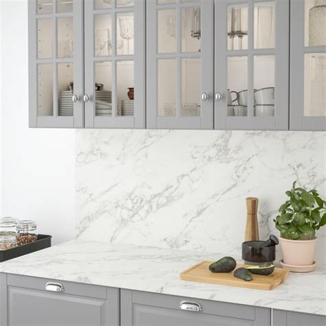 Ekbacken Countertop White Lively Marble Effect Laminate 98x11 8 Ikea