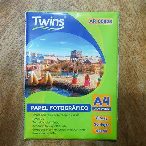 Papel Fotográfico TWINS Glossy A gr und AR