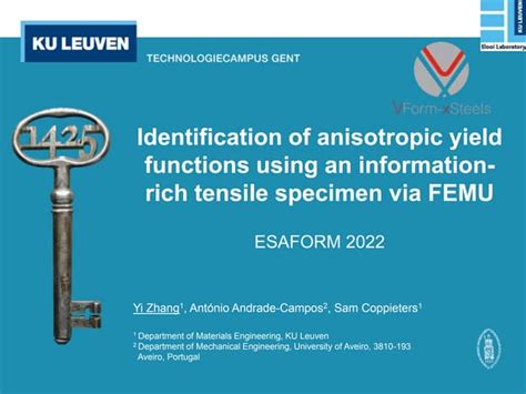 Identification Of Anisotropic Yield Functions Using An Information Rich Tensile Specimen Via