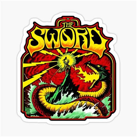 Funny Men Band Psychedelic Metal Rock Awesome For Music Fans Sticker