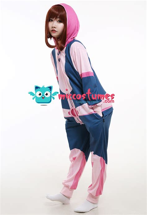 My Hero Academia Mha Ochako Uraraka Printed Homewear Onesie Pajamas Cosplay Costume Kigurumi