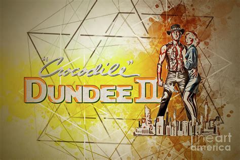 Mo1816 Crocodile Dundee Ii Horizontal Movie Poster Digital Art By
