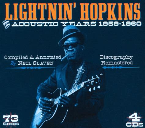 Lightnin Hopkins Acoustic Years 1959 1960 4 Cd Lightnin Hopkins