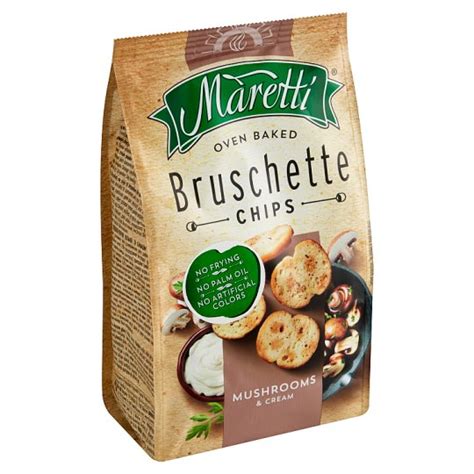 Maretti Bruschette with Mushrooms & Cream Flavor 70g - Tesco Groceries