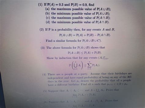 Solved If P A And P B Find A The Chegg Com