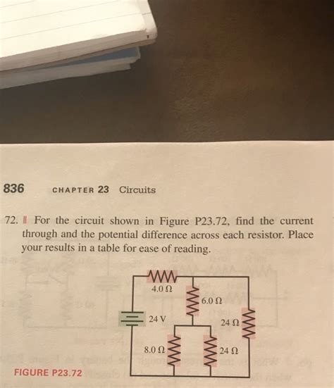 Solved 836 CHAPTER 23 Circuits 72 For The Circuit Shown Chegg