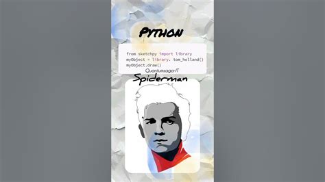 Code Spiderman Tom Hollands Face In Python With Sketchpy Python