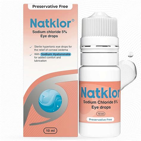 Natklor Sodium Chloride 5 Eye Drops For Corneal Oedema Hypertonic