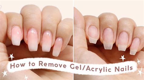 How To Take Off Gel Or Acrylic Nails Without Damaging Your Natural Nails