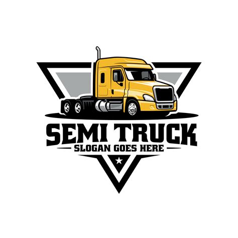 Trucking Company Logo Semi Truck 18 Wheeler Vector 14530311 Vector Art