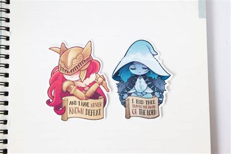Elden Ring Stickers Waterproof Malenia And Ranni Stickers In Etsy