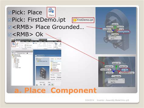 Inventor Assembly Modeling Explicaciones Ppt