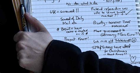 Brexit Memo Close Up Photo Reveals Governments Plans For Leaving The