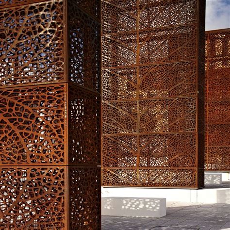 Perforated Corten Corrugated Panel Western States Metal Roofing