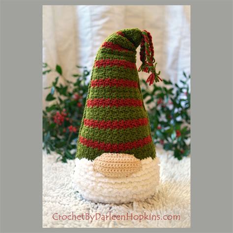 Crochet Pattern Crochet Christmas Gnome Pillow Pattern Holiday Crochet