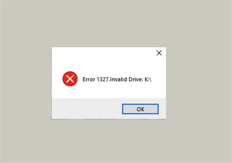 how to fix error 1327 invalid drive at installation windows 10 qiling