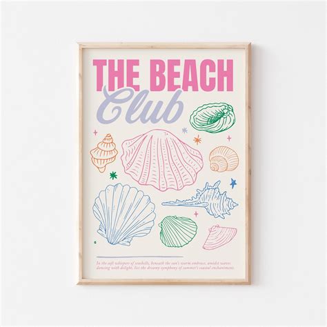 The Beach Club Art Print Posterami