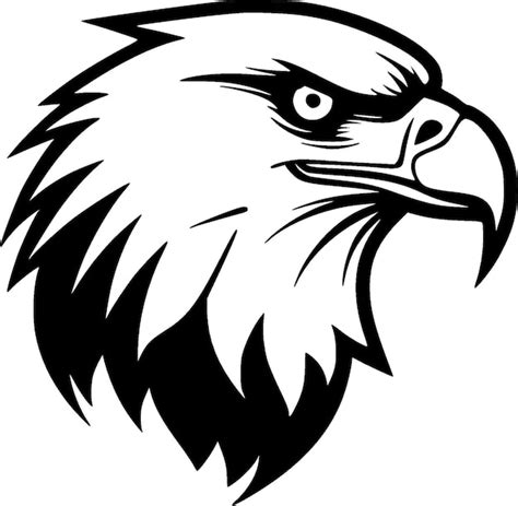 Premium Vector Eagle Black And White Isolated Icon Vector Illustration