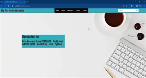 Launching My New Portfolio Website Sheeza Imran Posted On The Topic