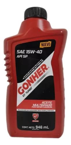 Aceite Gonher W Mineral Gt Turbo Ml Api Sp Litro