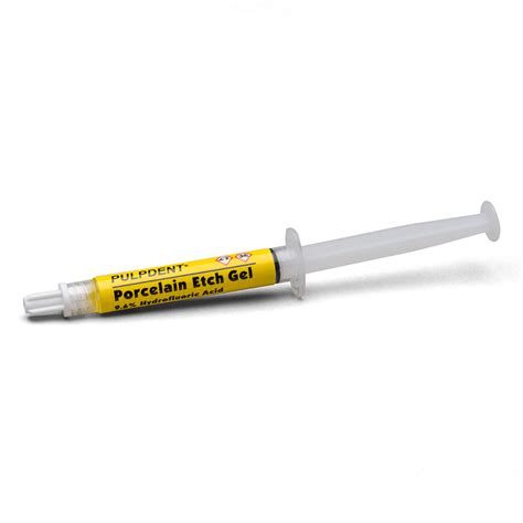Porcelain Etch Gel 9 6 de ácido Fluorhídrico reposición Pulpdent