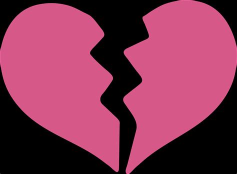 Download Broken Heart Icon Pink Background
