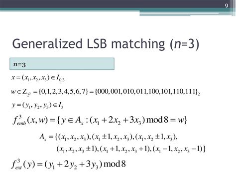 Ppt A Generalization Of Lsb Matching Powerpoint Presentation Free