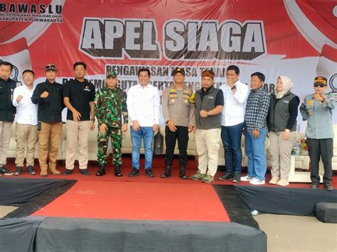Kodim 0619 PWK Menghadiri Apel Siaga Persiapan Pengawasan Masa Tenang