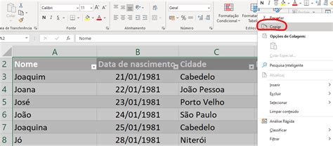 Importando Tabela Do Excel Para O Word Instituto Eidos