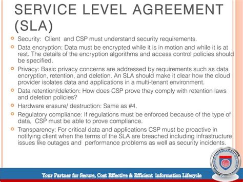 Cloud Computing And Service Level Agreements Ppt