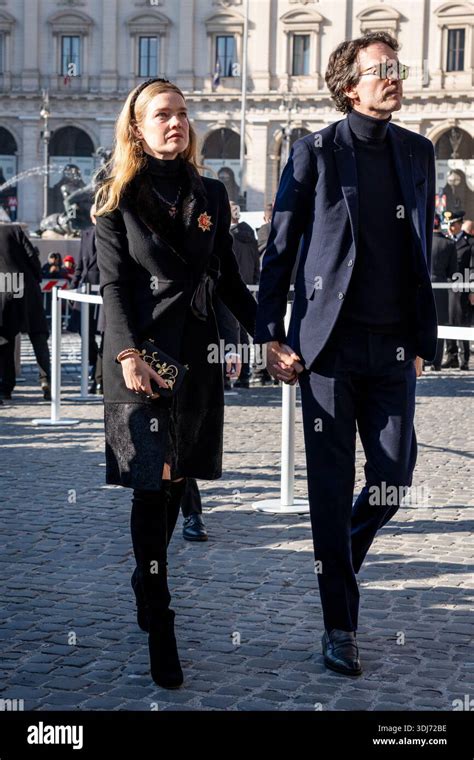 Rome Italy 23rd Jan 2026 Natalia Vodianova And Antoine Arnault Are
