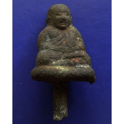 รูปหล่อหลวงพ่อเงิน รุ่นปืนแตก วัดคงคาราม บางคลานใต้ ตัดจากช่อกรรมการ ปี 2528 Ting Sathu