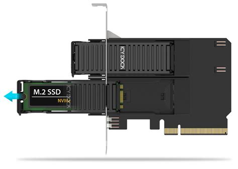 Icy Dock Announces Removable Dual M 2 Nvme Ssd To Pcie 4 0 X8 Adapter Card Techpowerup