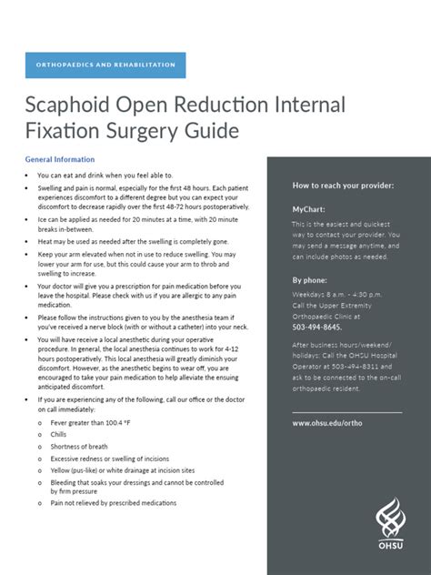 Scaphoid Open Reduction Internal Fixation Pdf Anesthesia Surgery