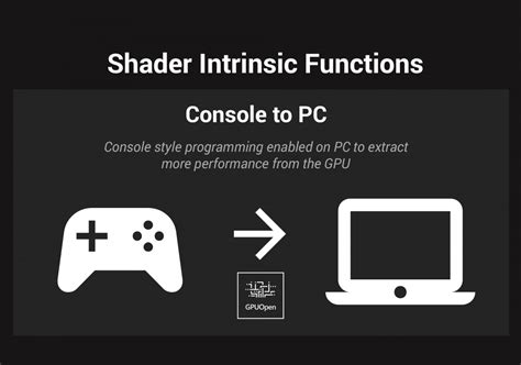 amd brings more console features to pc gaming with new shader
