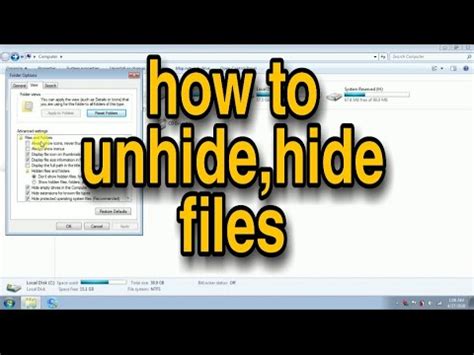 How To Hide And Unhide Files In Windows YouTube