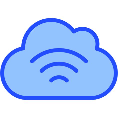 Icono De Conexi N A La Nube Generic Blue