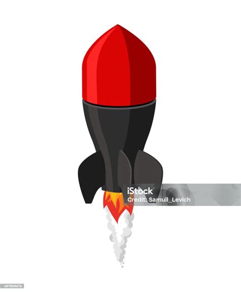 分離された空気爆弾白い背景の上のロケットの戦い軍事爆弾 イラストレーションのベクターアート素材や画像を多数ご用意 イラストレーション